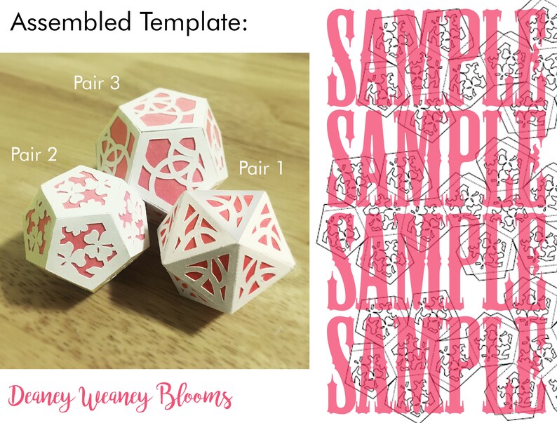 Paper Polyhedra Template SVG Convert to Online Workshop - Etsy