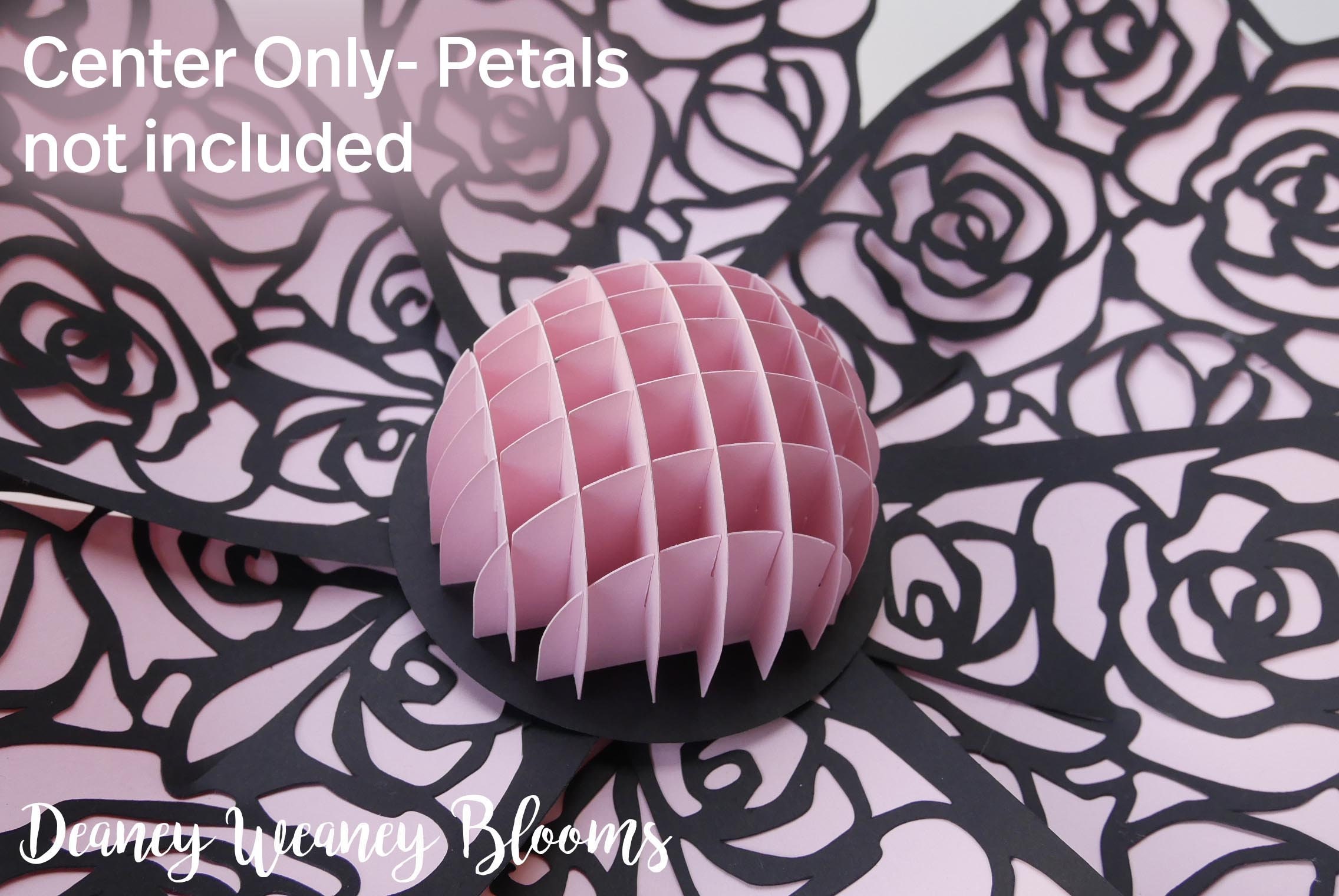 Hemisphere Paper Rose Template SVG & PDF Convert to Online - Etsy Australia