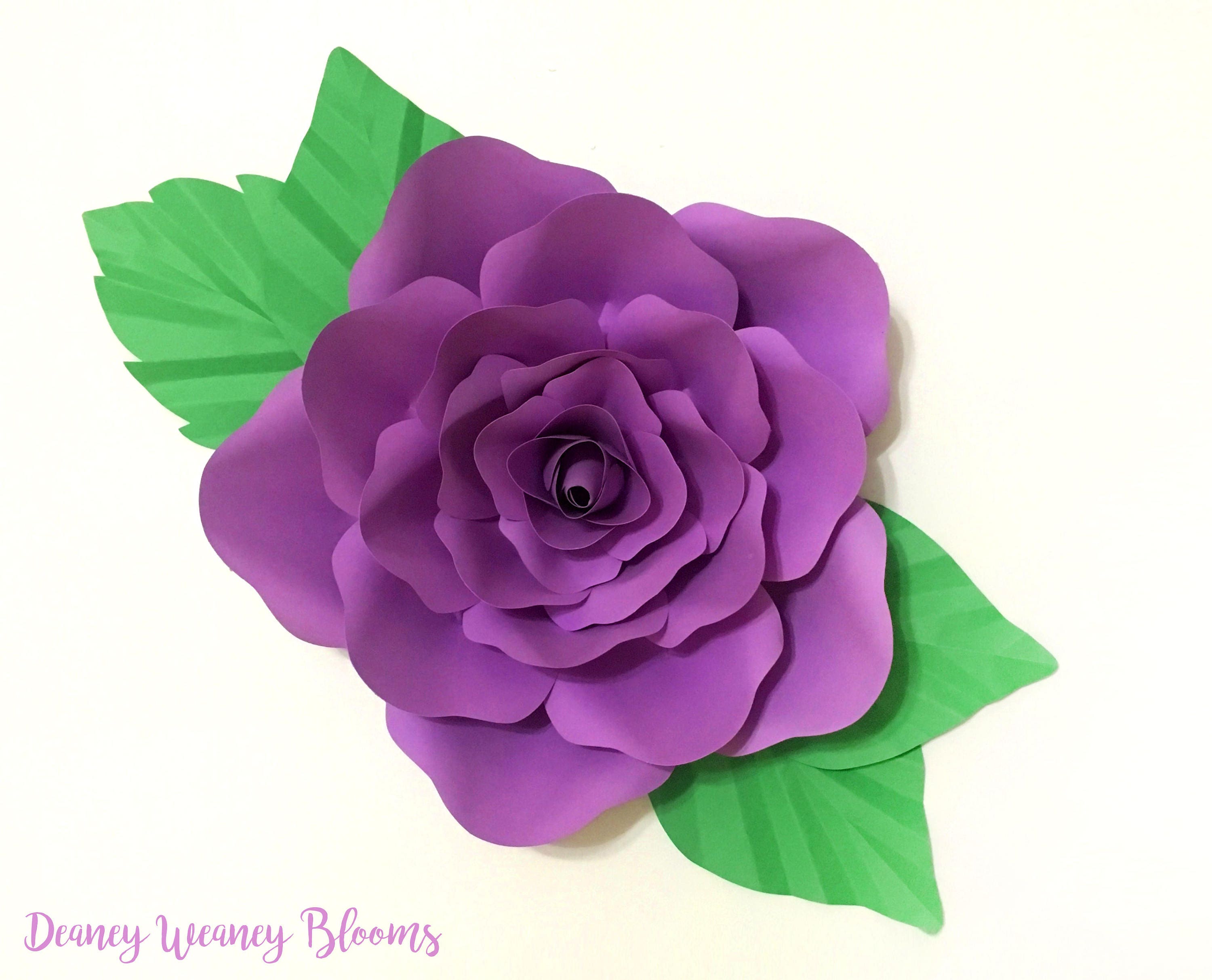 Medium Paper Rose SVG And PDF Printable Template Giant DIY Etsy Medium Paper Rose SVG And PDF Printable Template Giant DIY Etsy