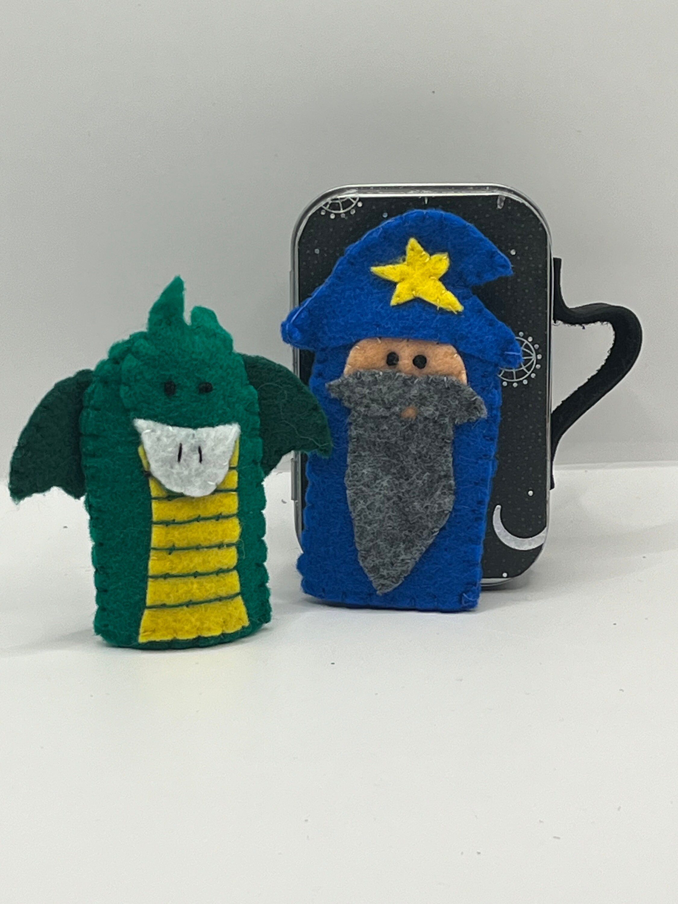 Dragon and Wizard Finger Puppets/finger Puppets/dragons/imagination ...
