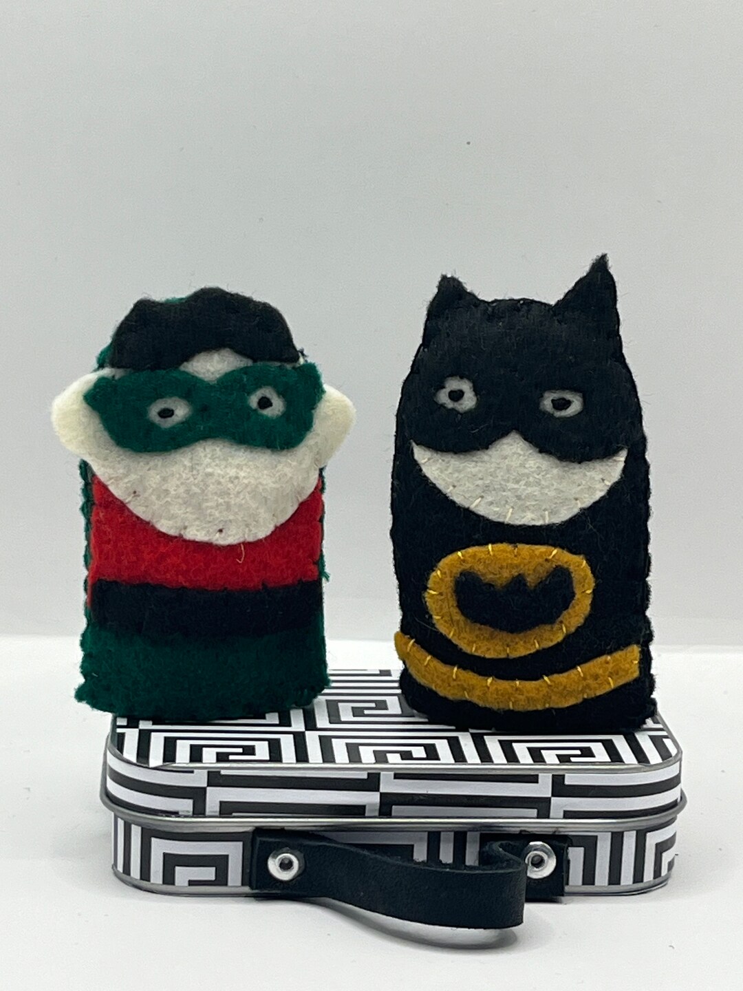 Batman and Robbin Puppets/finger Puppets/ Super Heroes/batman/robin - Etsy