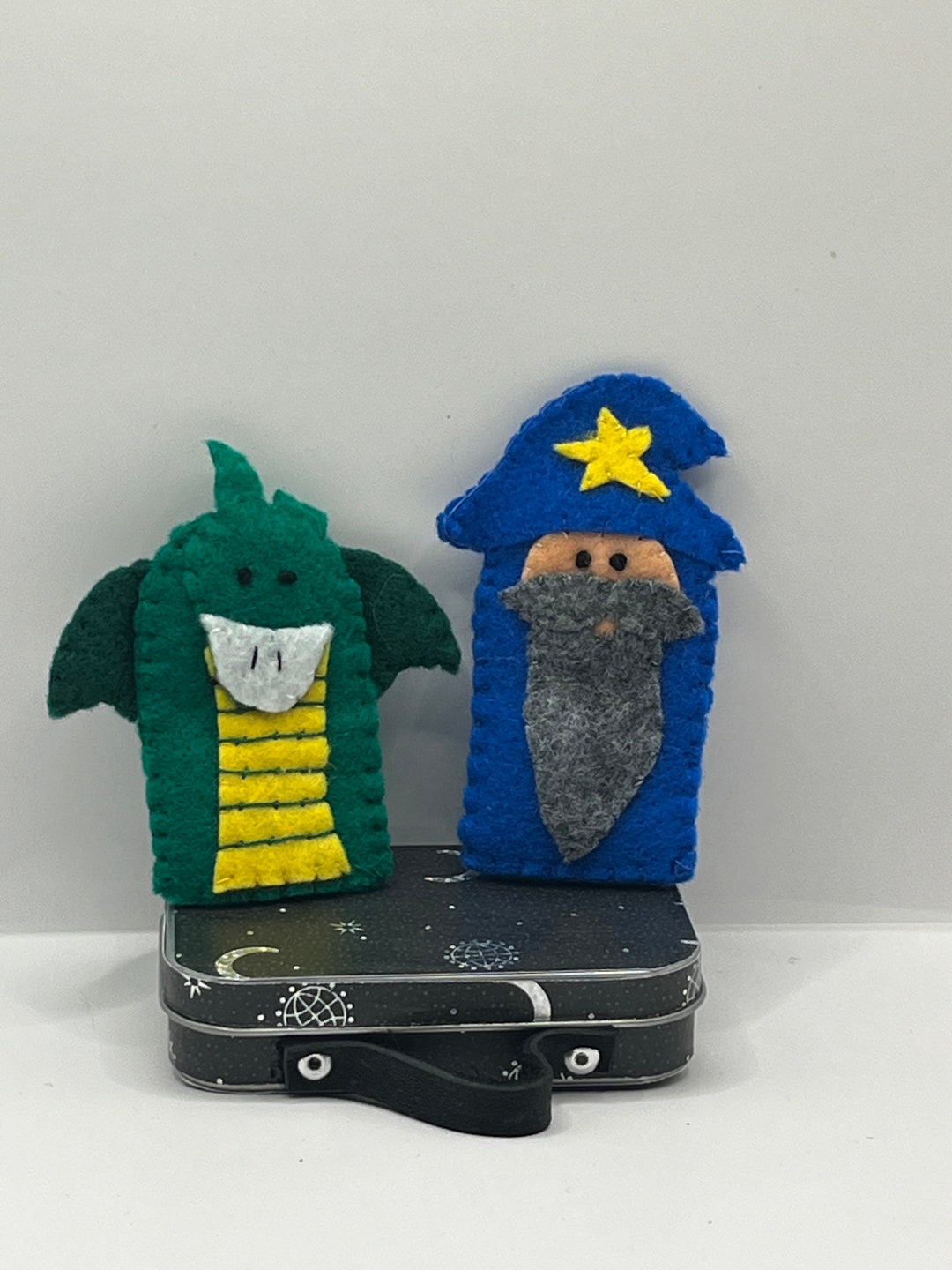 Dragon and Wizard Finger Puppets/finger Puppets/dragons/imagination ...
