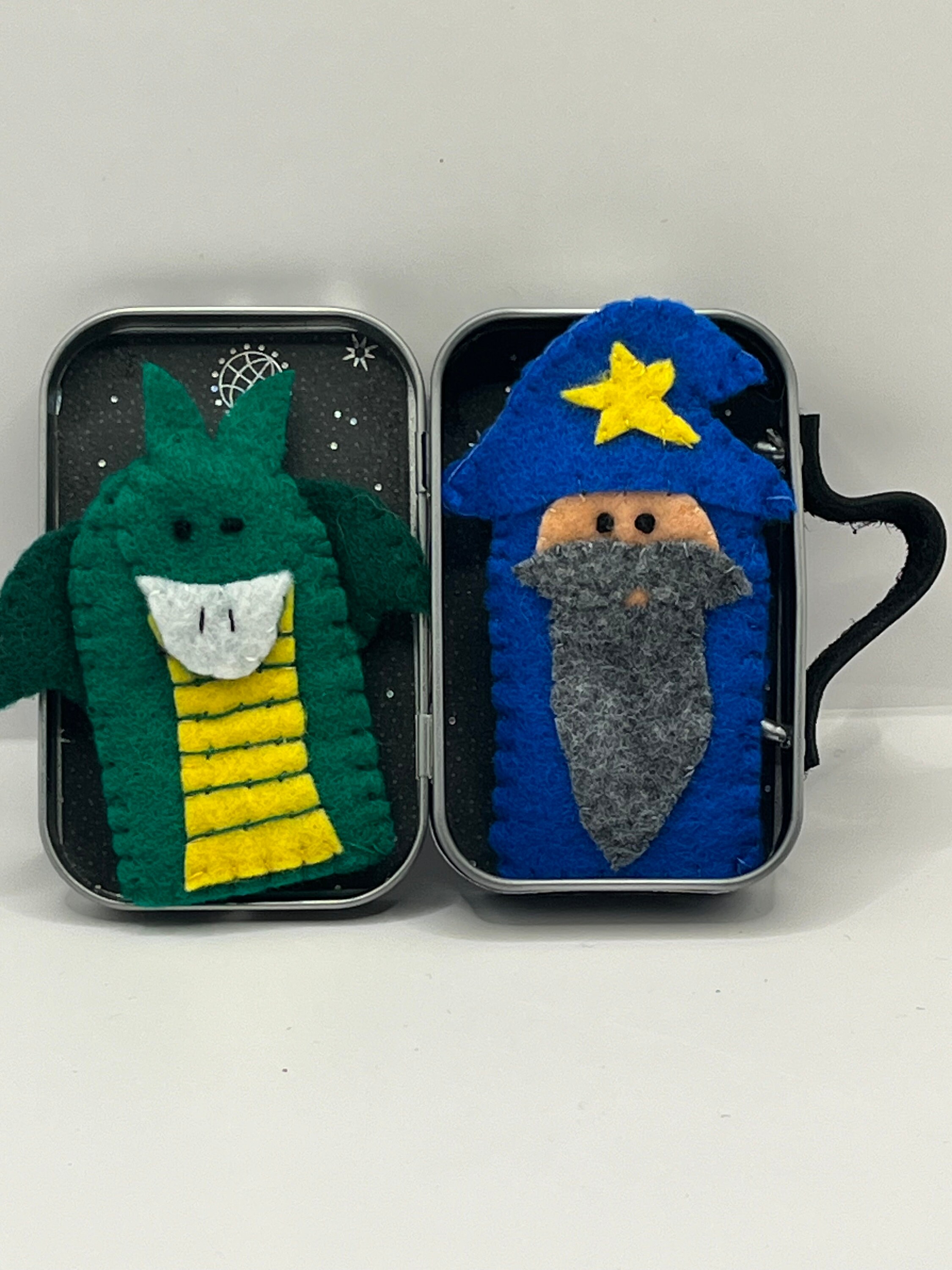 Dragon and Wizard Finger Puppets/finger Puppets/dragons/imagination ...