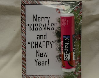 Christmas PRINTABLE 'merry Kissmas and Chappy New Year Gift Tags ...