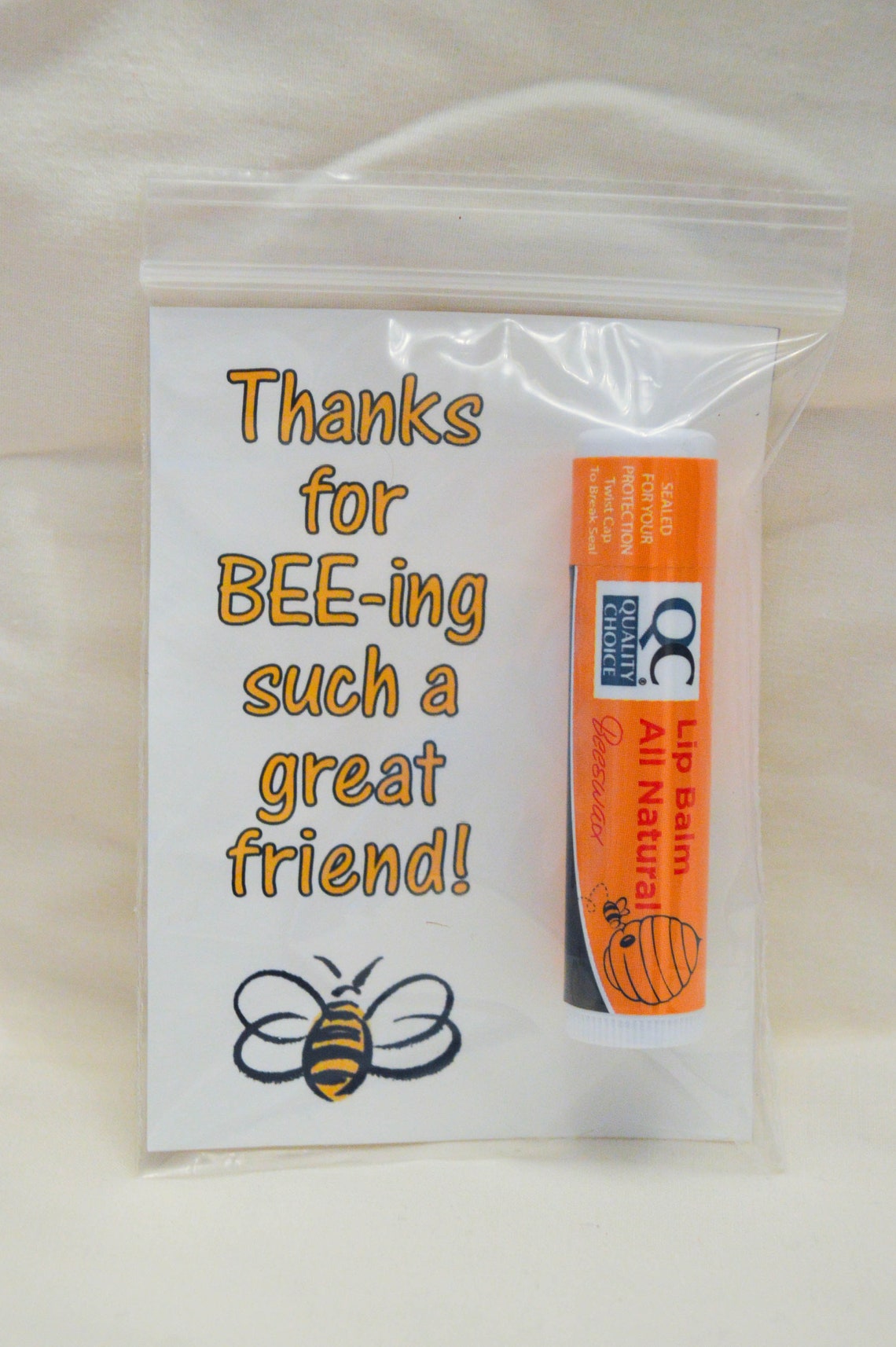 Thanks for Bee-ing Such a Great Friend/teacher/coworker Chapstick/lip ...
