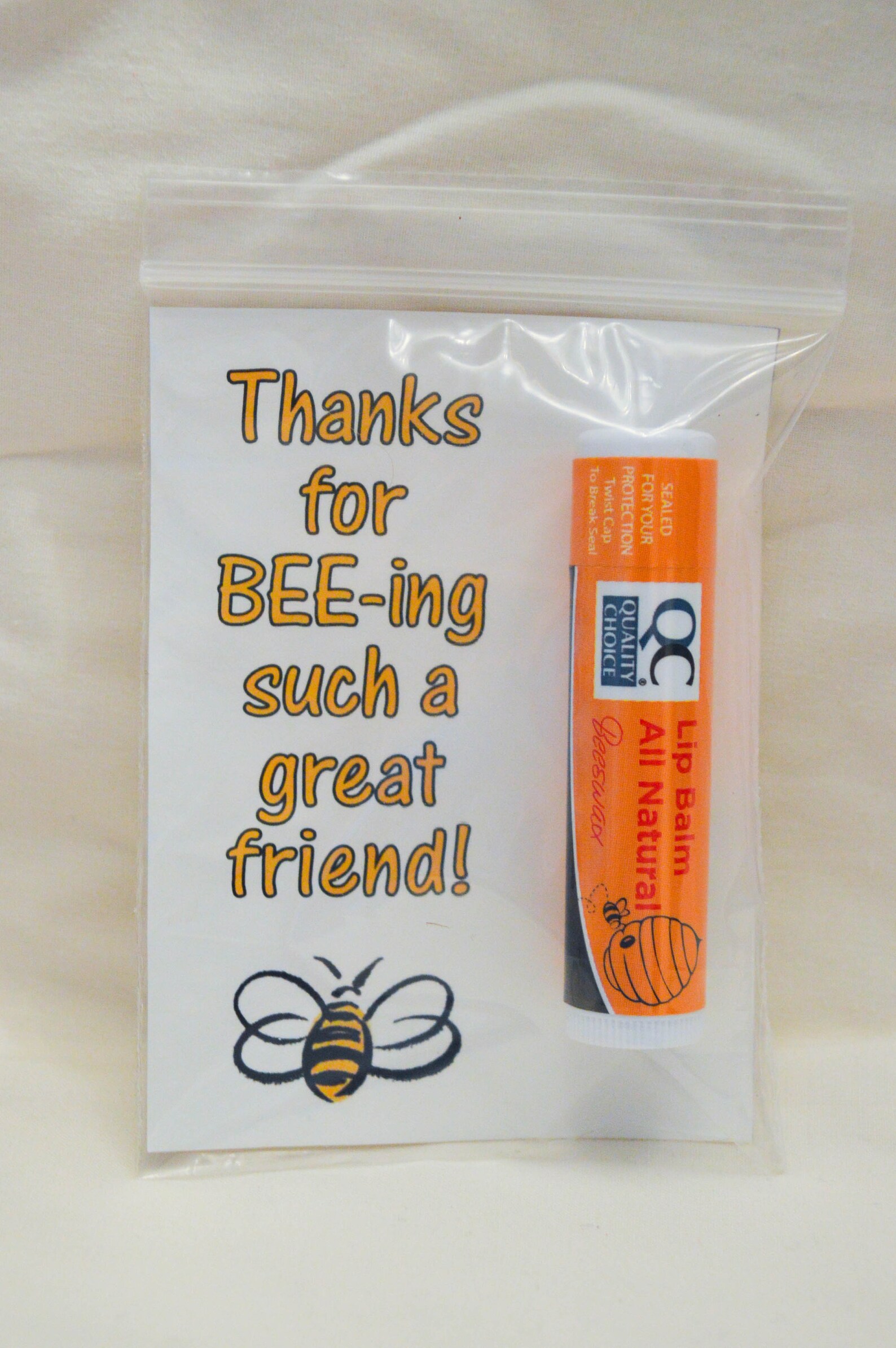 Thanks for Bee-ing Such a Great Friend/teacher/coworker Chapstick/lip ...