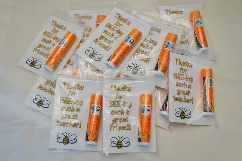 Thanks for Bee-ing Such a Great Friend/teacher/coworker Chapstick/lip ...