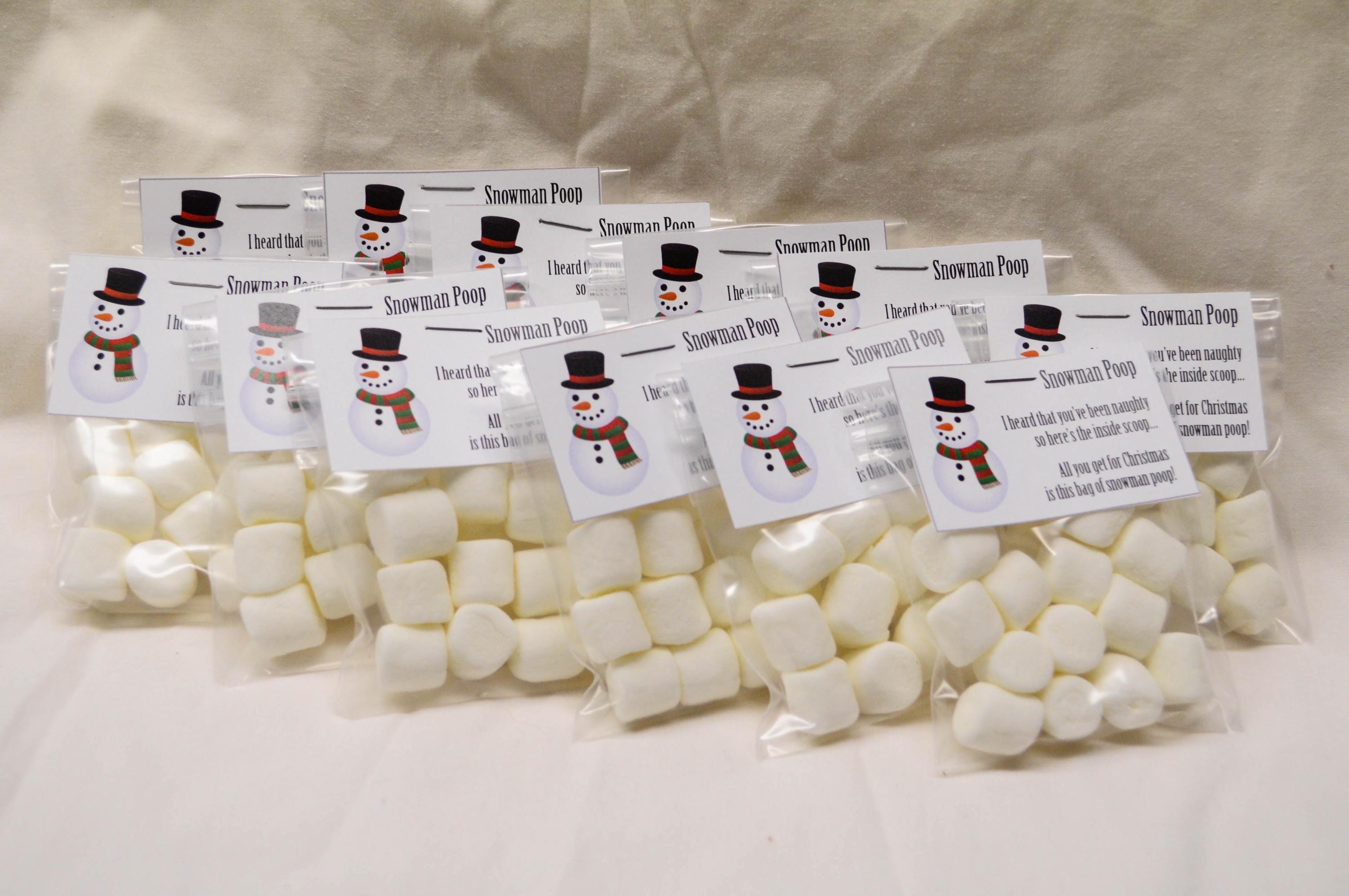 Digital Version - Snowman Poop Poem Tag - Download/printable PDF - Etsy