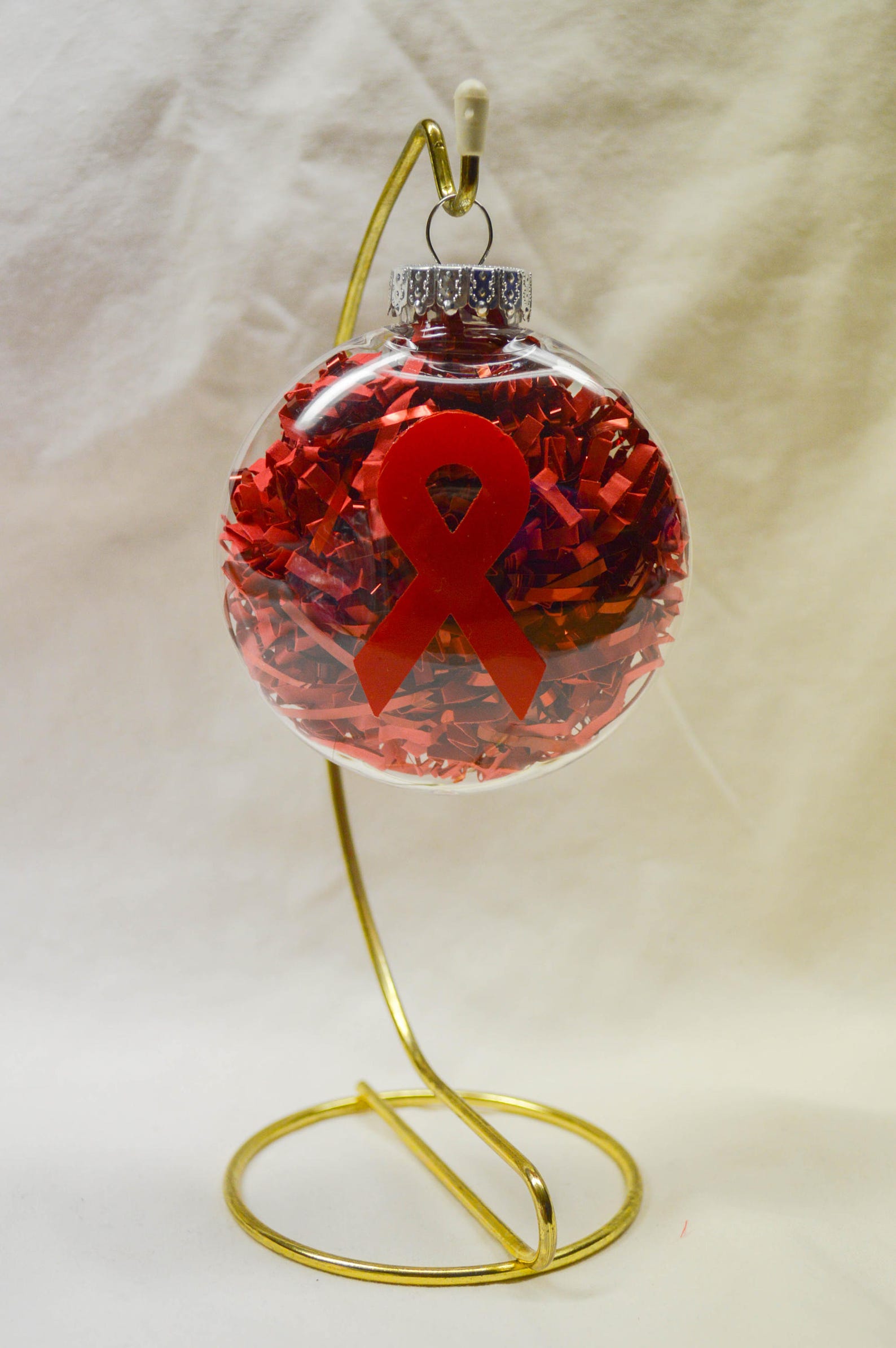 Red Awareness Ribbon Christmas Ornament for Heart Disease - Etsy