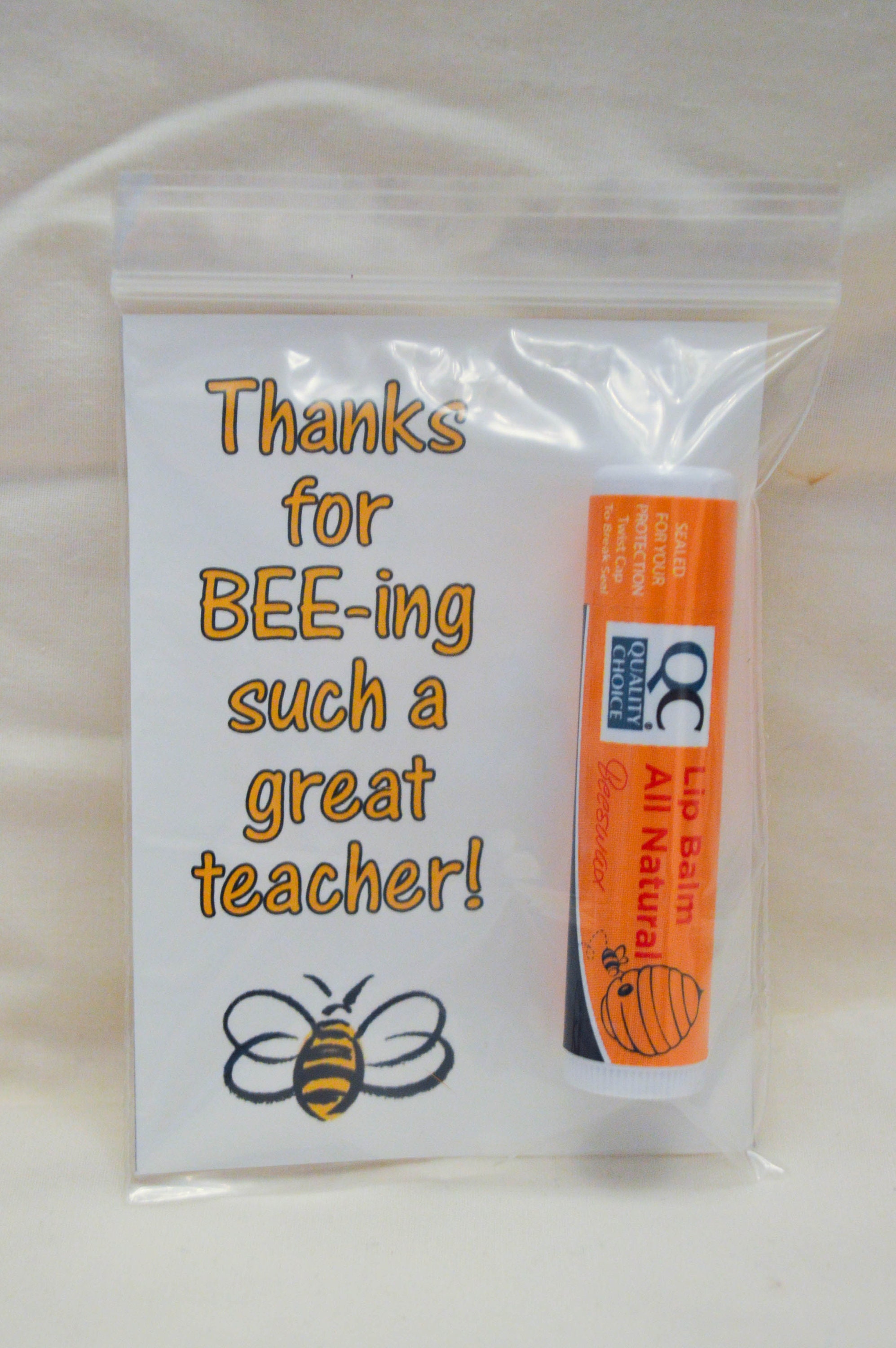Thanks for Bee-ing Such a Great Friend/teacher/coworker Chapstick/lip ...