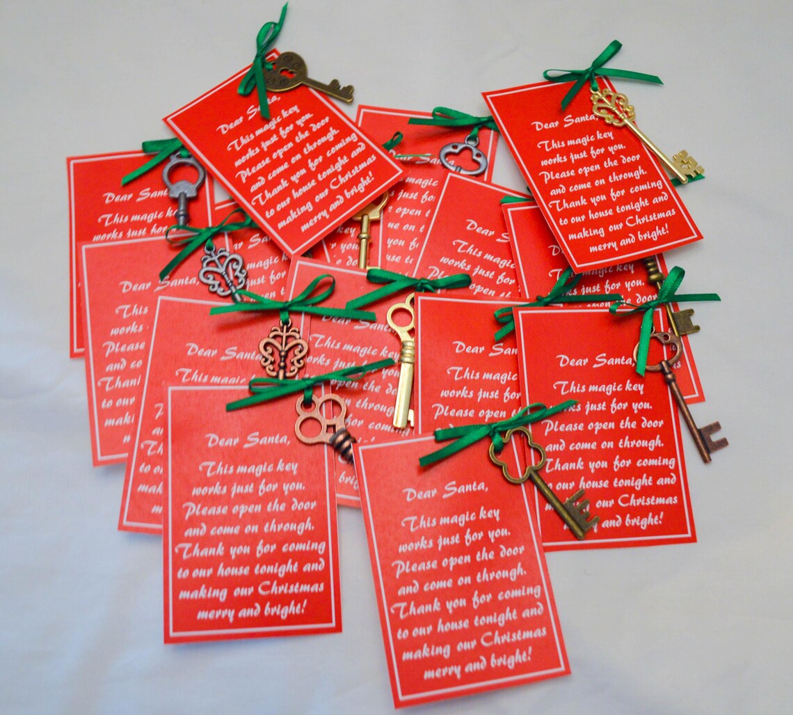 Digital Version - Santa's Magic Key Poem Tag - Download/printable PDF ...