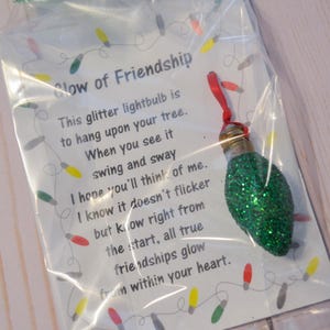 Digital Version - Glow of Friendship Glitter Light Bulb Ornament ...