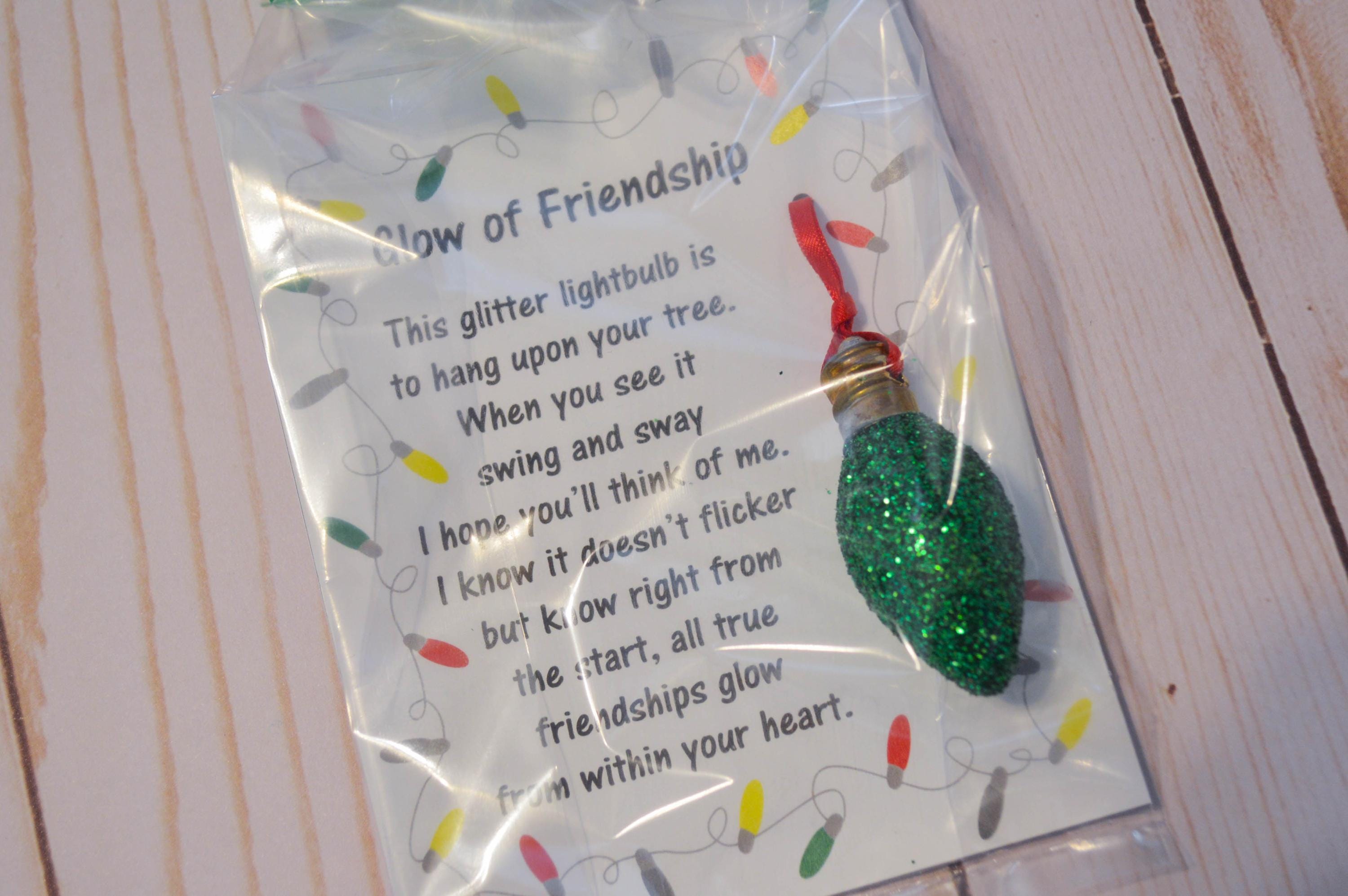 Digital Version - Glow of Friendship Glitter Light Bulb Ornament ...
