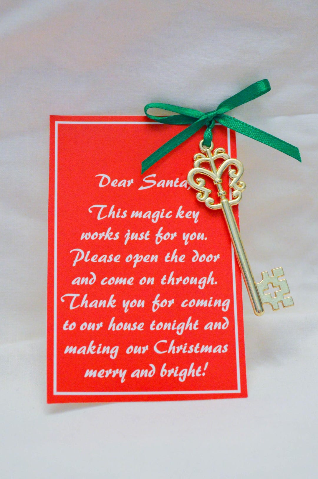 Digital Version - Santa's Magic Key Poem Tag - Download/printable PDF ...