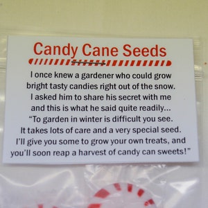 Candy Cane Seeds, Angel Kisses, Holly Jolly TAGS & BAGS ONLY ...