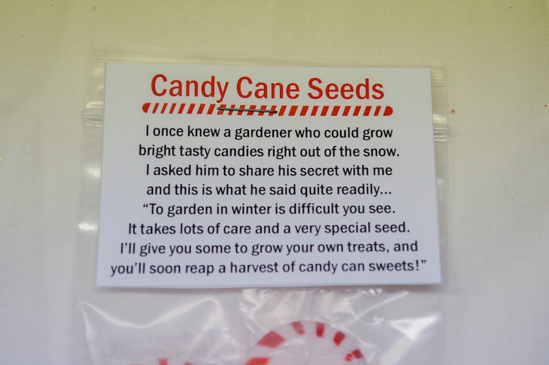 Candy Cane Seeds, Angel Kisses, Holly Jolly TAGS & BAGS ONLY ...