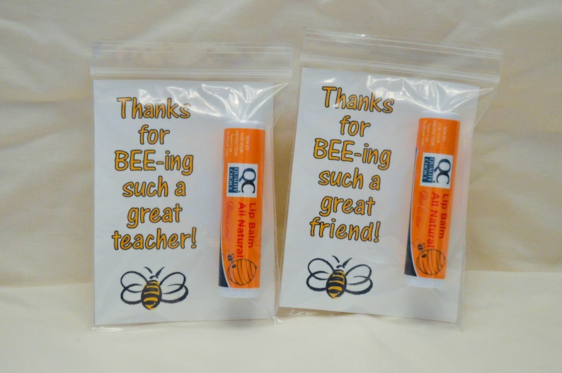 Thanks for Bee-ing Such a Great Friend/teacher/coworker Chapstick/lip ...
