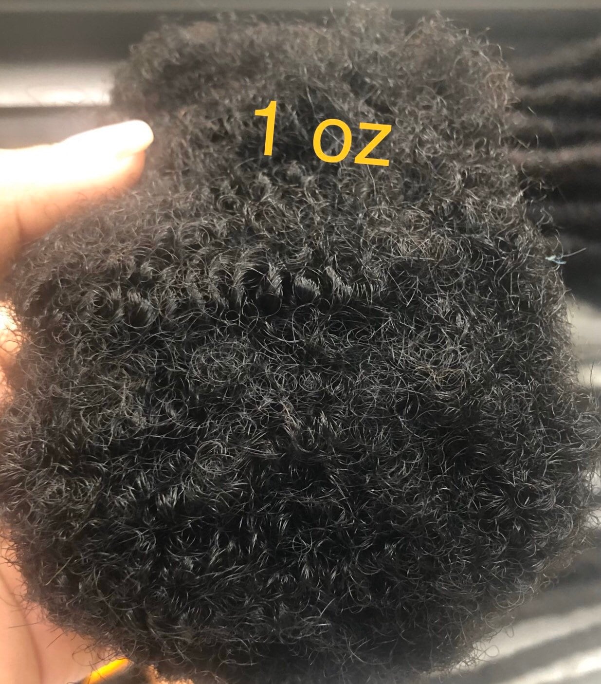 Afro Bulk hair 8 inch (100% human hair) 1 pack