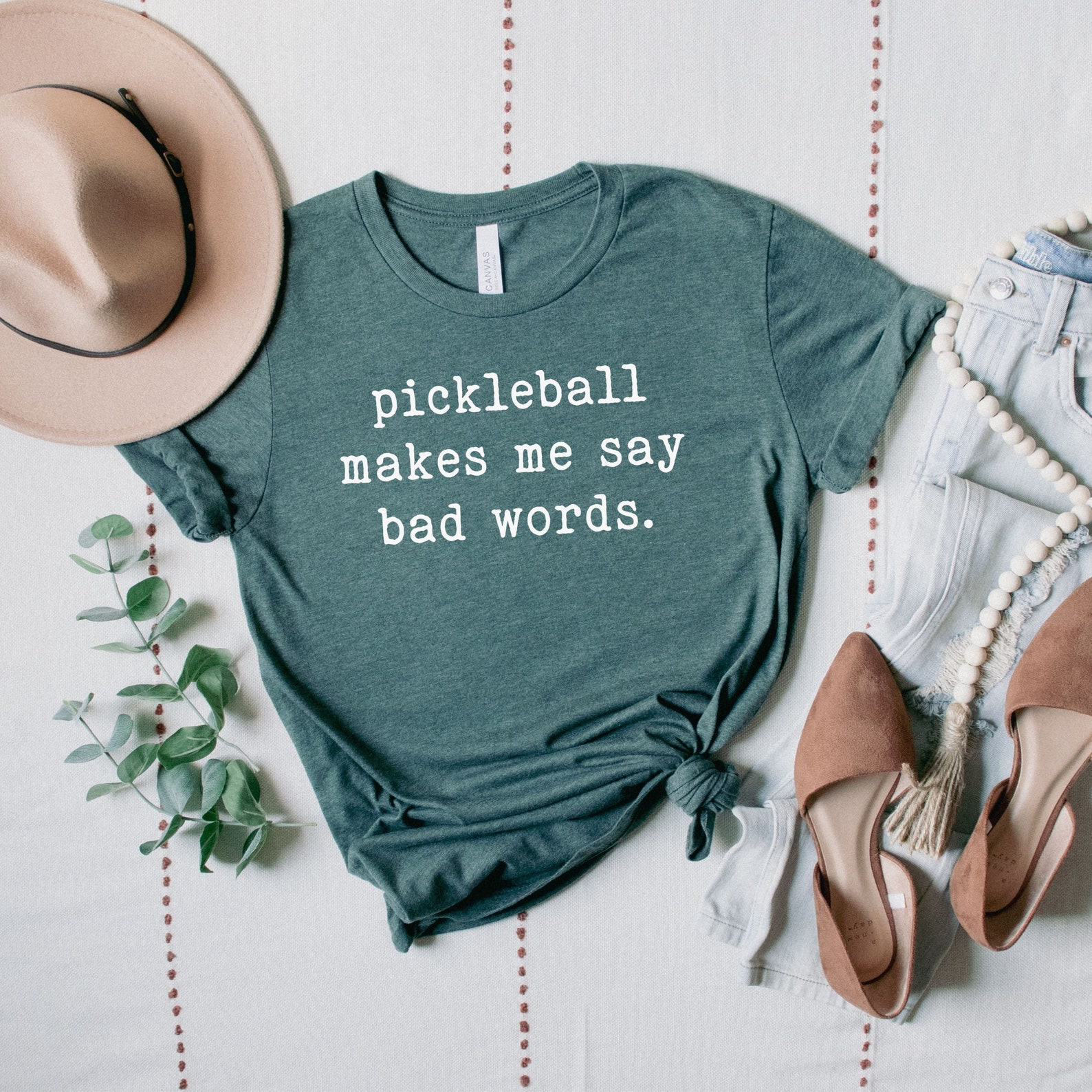 Pickleball Makes Me Say Bad Words, Pickleball Shirt, Unisex Shirt ...