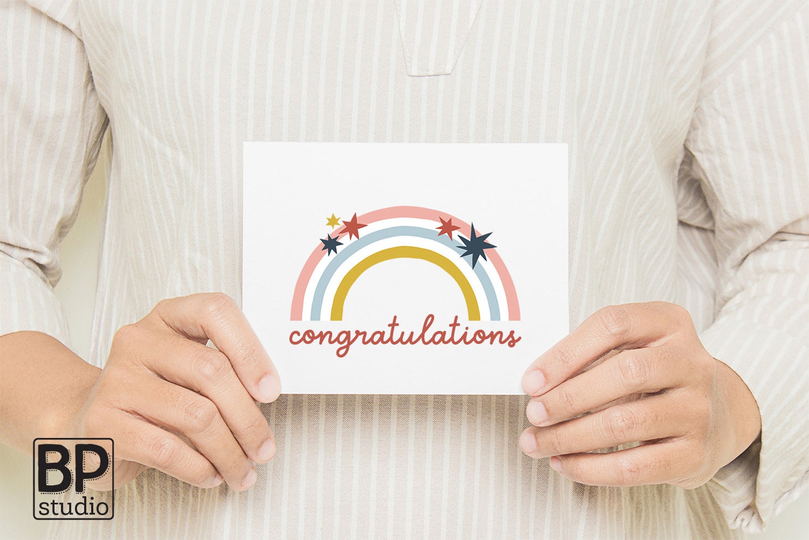 Congratulations Card Rainbow Baby Card Printable Digital - Etsy