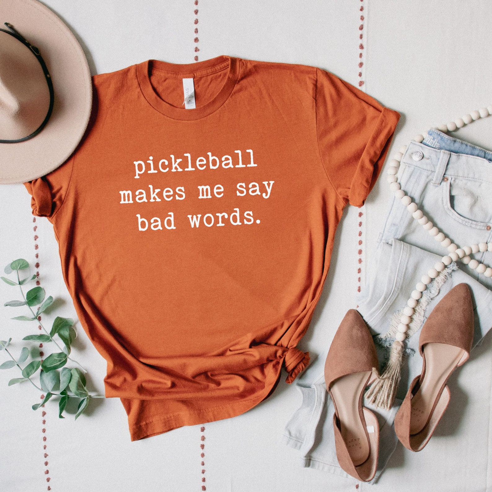 Pickleball Makes Me Say Bad Words, Pickleball Shirt, Unisex Shirt ...