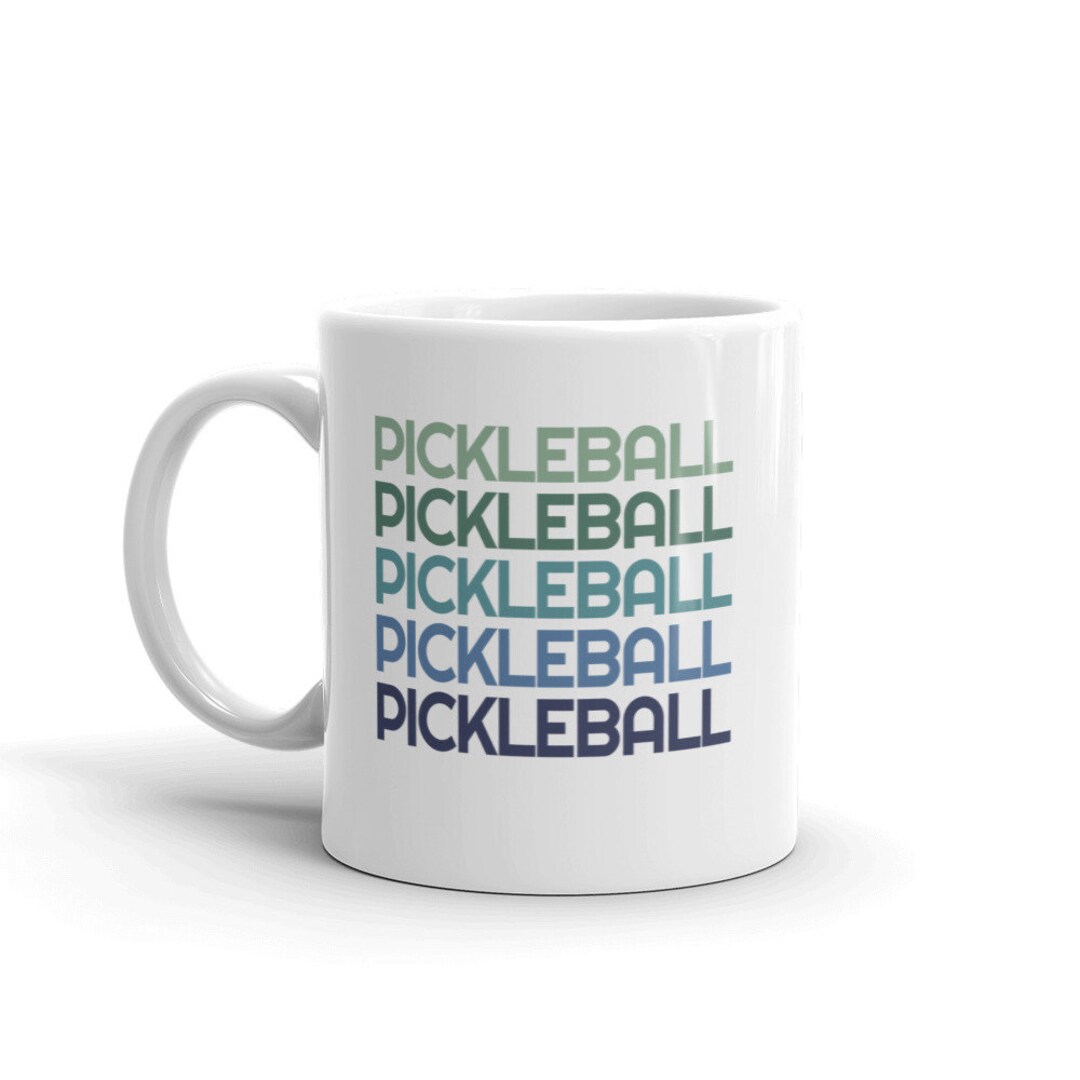 Pickleball Coffee Mug Pickleball Tea Cup Pickle Ball Gift Blue ...