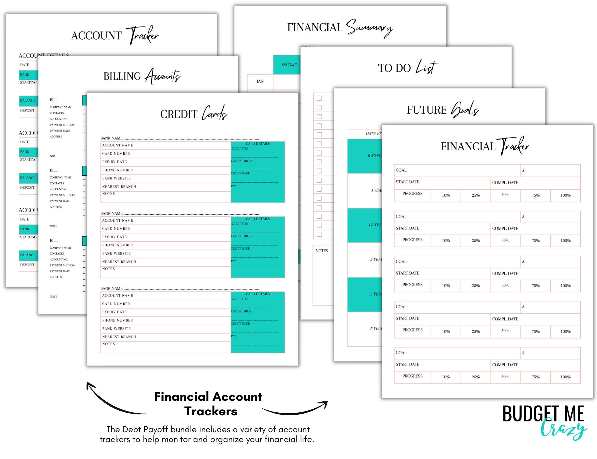 Debt Payoff Bundle, Debt Trackers, Credit Score Trackers, Debt Snowball ...