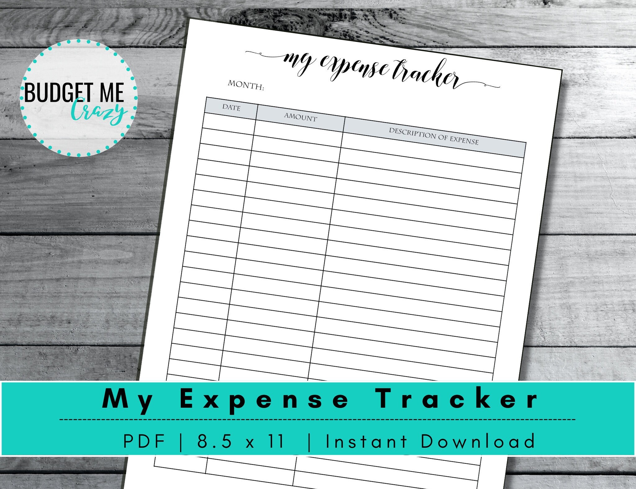 Expense Tracker, Personal/business Tracker, Printable or Digital ...