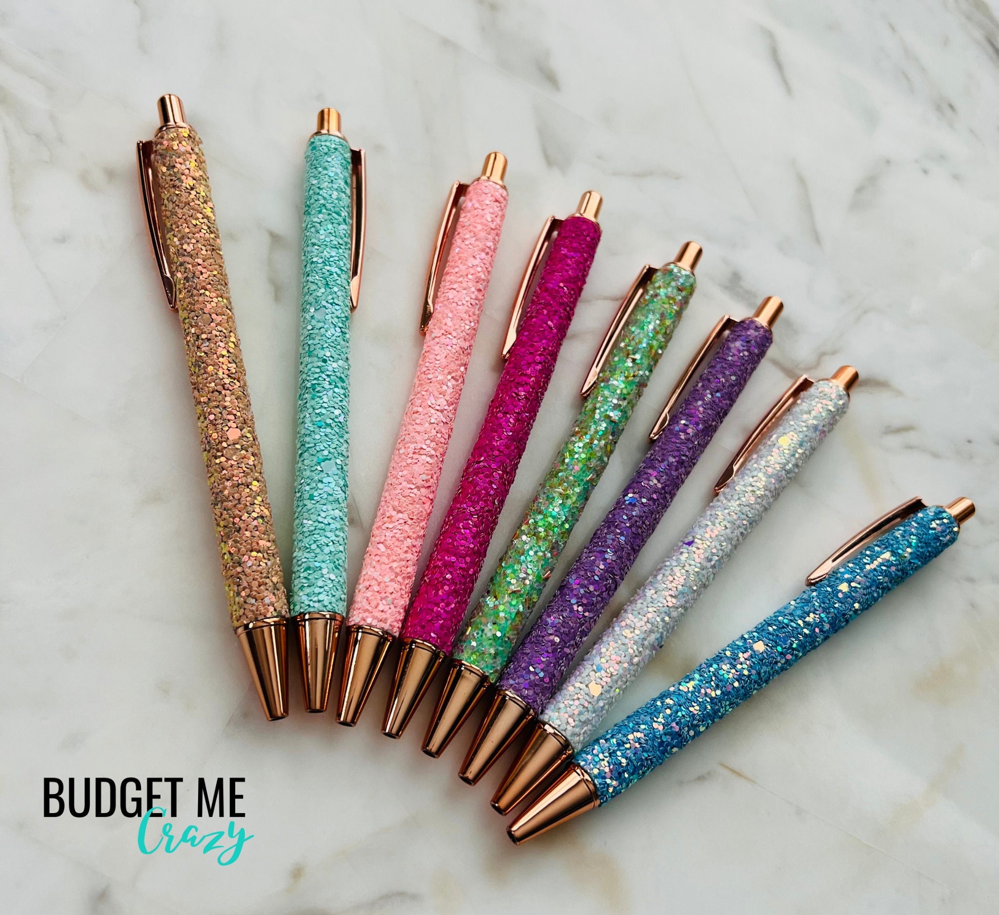 Bling Sequin Ballpoint Pens, Stylish Stationery Pens, Sparkly Pens ...