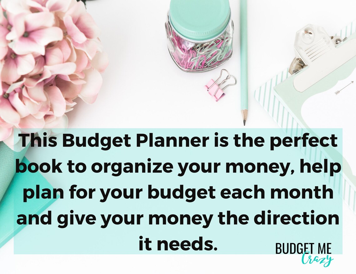 Budget Me Crazy Budget Planner / 12 Month Planner (coil Binding or ...