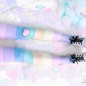 Pastel Stripes - Tights - Fairy Kei, Cute Lolita , Sweet Pastel, Yume ...