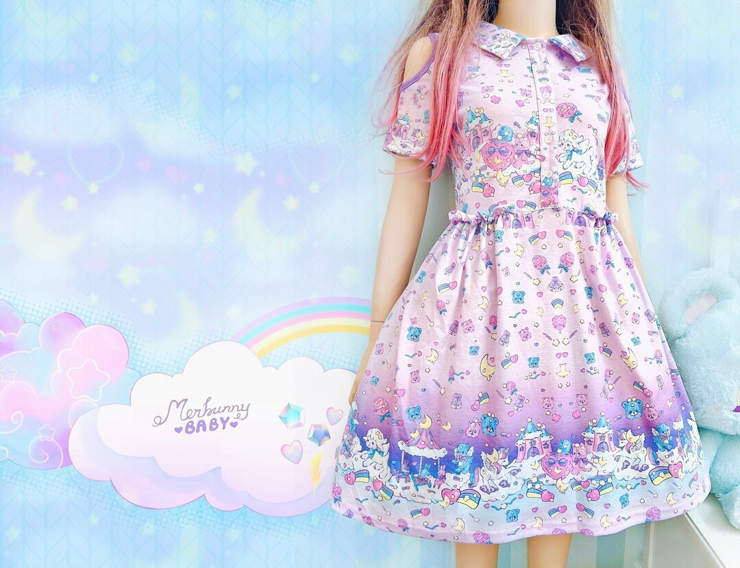 Celestial Fun Fair - Cut Out Shoulder Dress - Fairy Kei, Casual Lolita ...