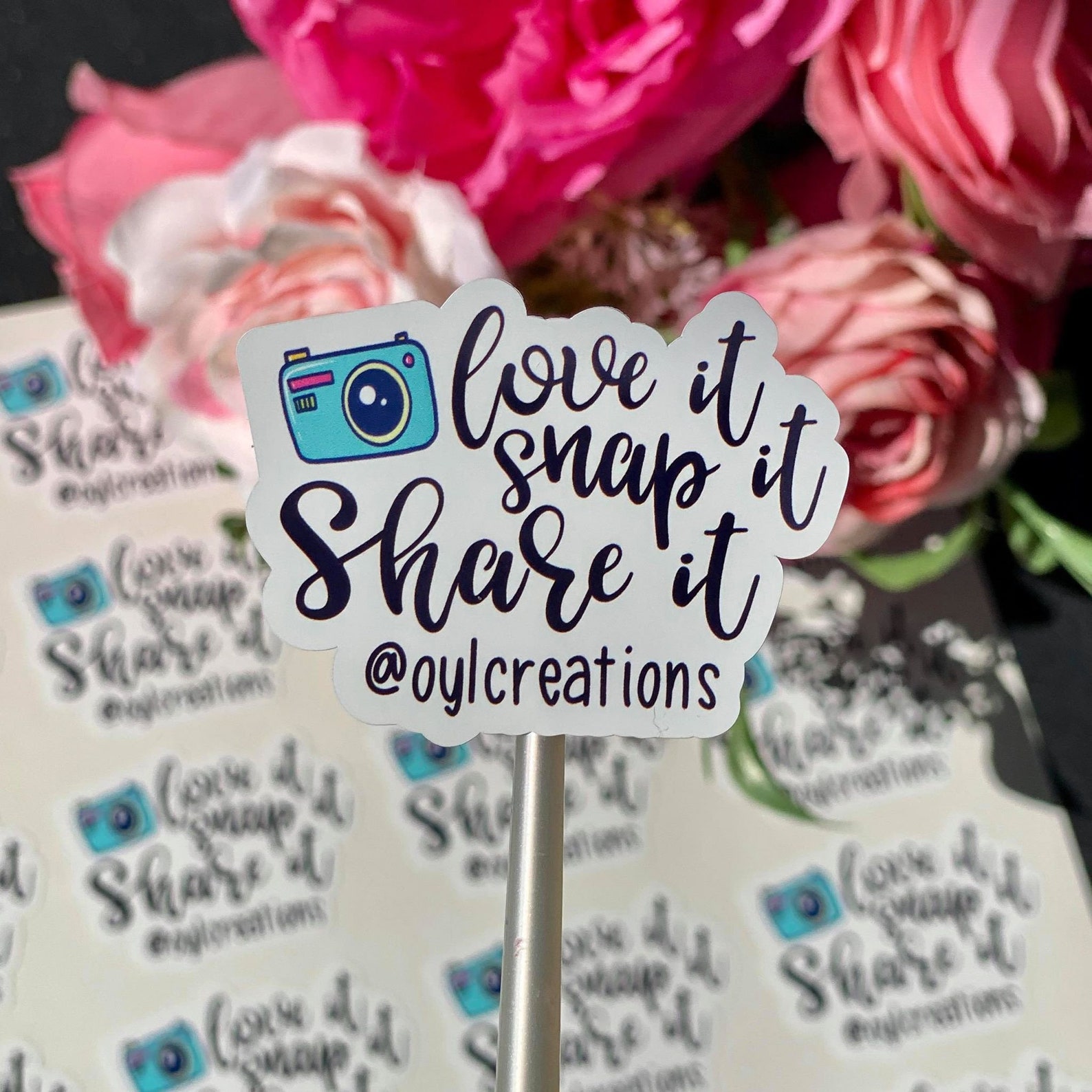 Love It Snap It Share It Social Media Stickers WATERPROOF - Etsy