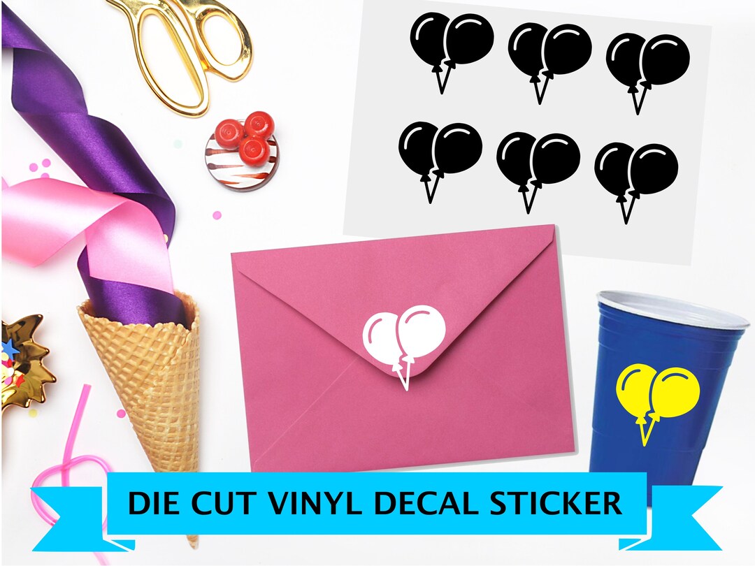 BALLOON Sticker Pack, Party Favors, Invitation Sticker, Balloons ...