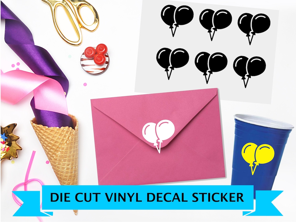 BALLOON Sticker Pack Party Favors Invitation Sticker | Etsy