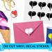 BALLOON Sticker Pack, Party Favors, Invitation Sticker, Balloons ...