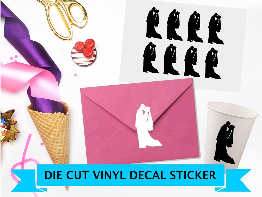 BRIDE AND GROOM Wedding Stickers, Envelope Seal, Bachelorette Party ...