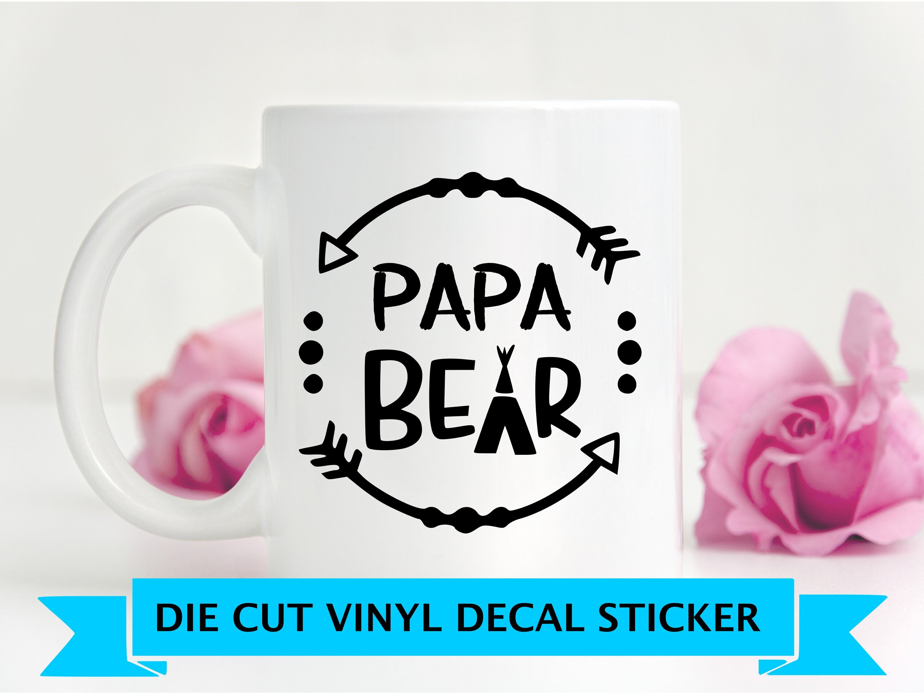 Custom Bear Mug Decal Vinyl Decal Custom Vinyl Stickers - Etsy
