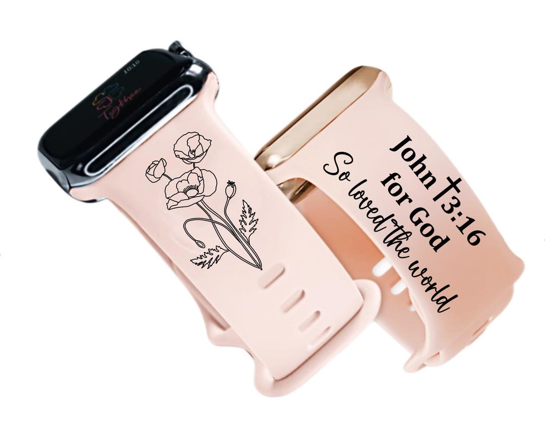 John 3:16 Watch Strap, Personalized Christian Faith Watch Band ...