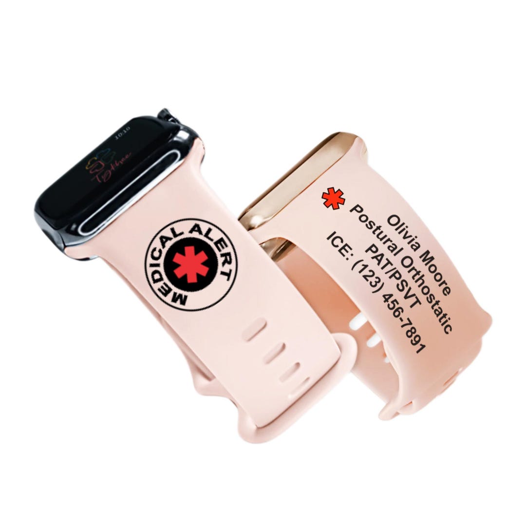 Medical Alert Apple Watch Band, Medical Alert Gift, Medical Alert Id ...