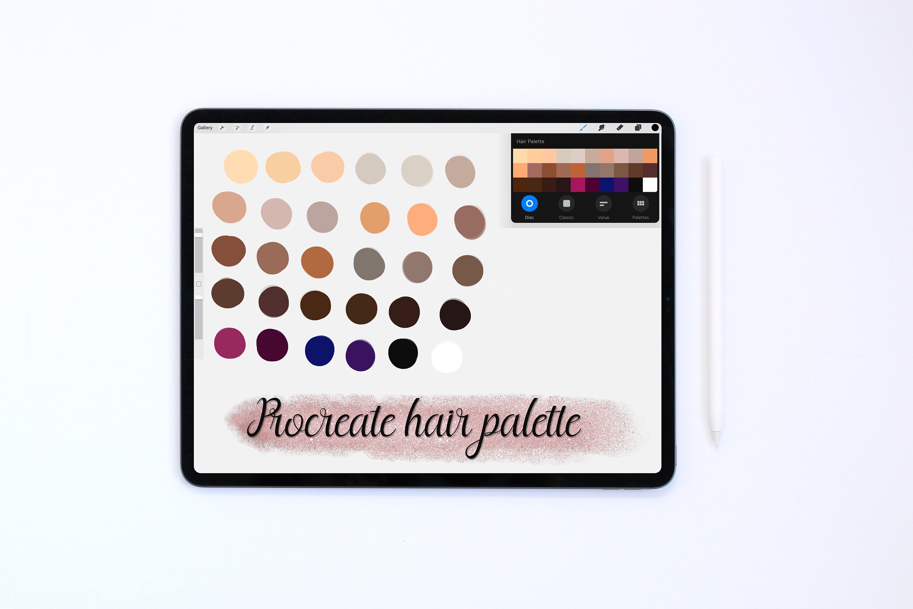 Hair color palette procreate - championposa