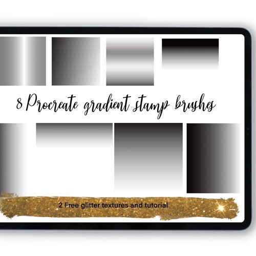 Procreate Palette Metallic Gradients Gold Rose and Bronze | Etsy