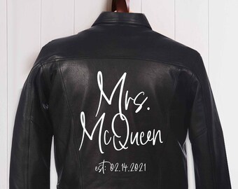 Leather Jacket Decal - Etsy