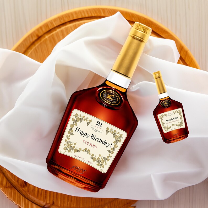 Cognac Labels | Personalized Liquor Bottle Labels for Groomsmen ...