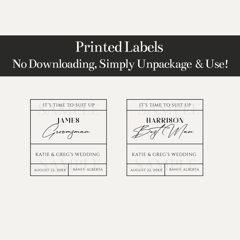Whisky Label | Custom Label | Party Favor | Groomsmen Proposal Box ...
