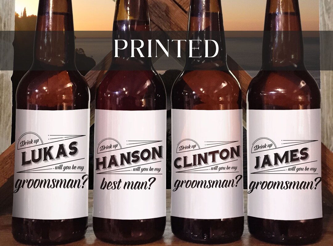 Beer Label | Proposal | Alcohol Labels | Best Man Proposal | Groomsman ...
