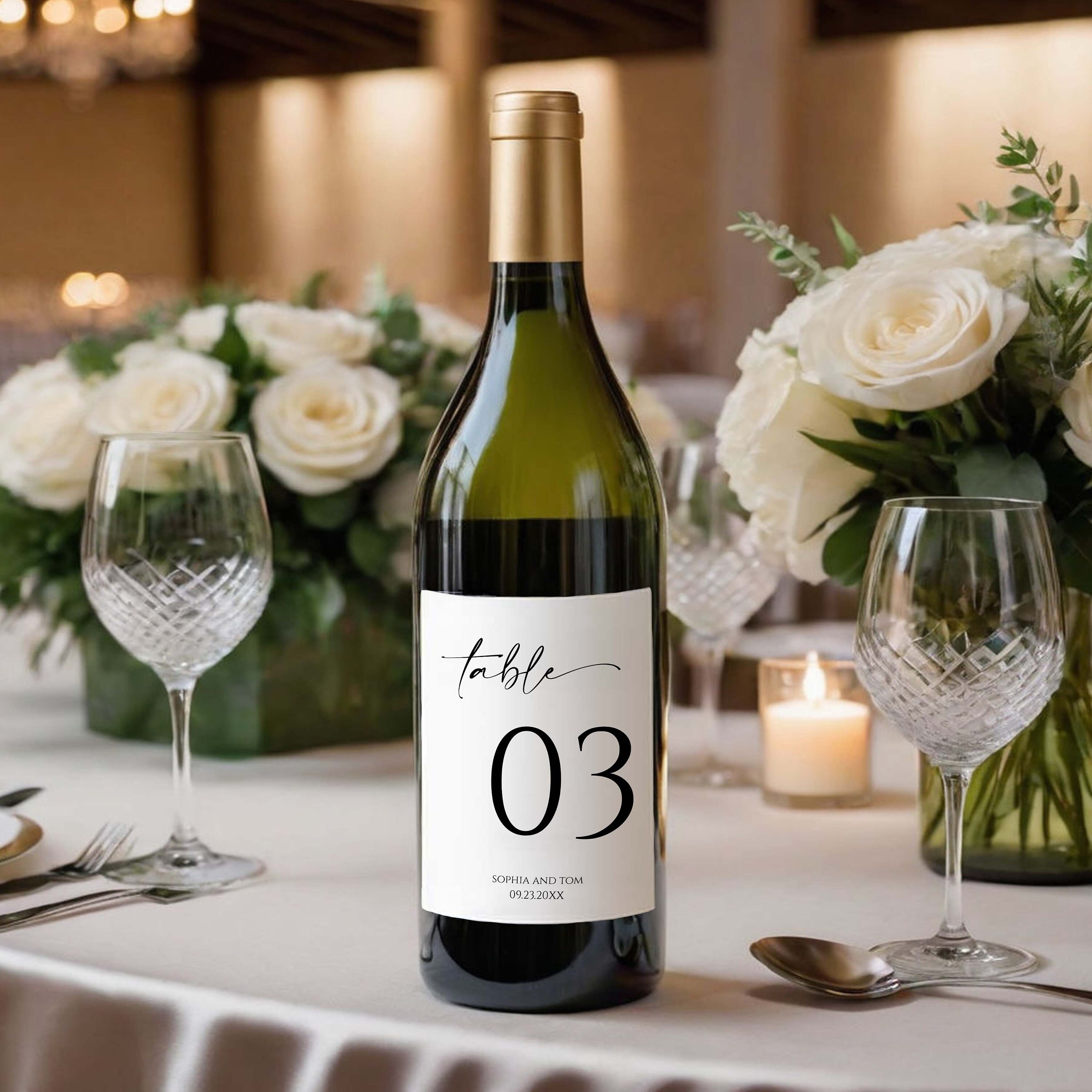 PRINTED Wine Table Numbers 1-10, Expandable Options Avail Glossy ...