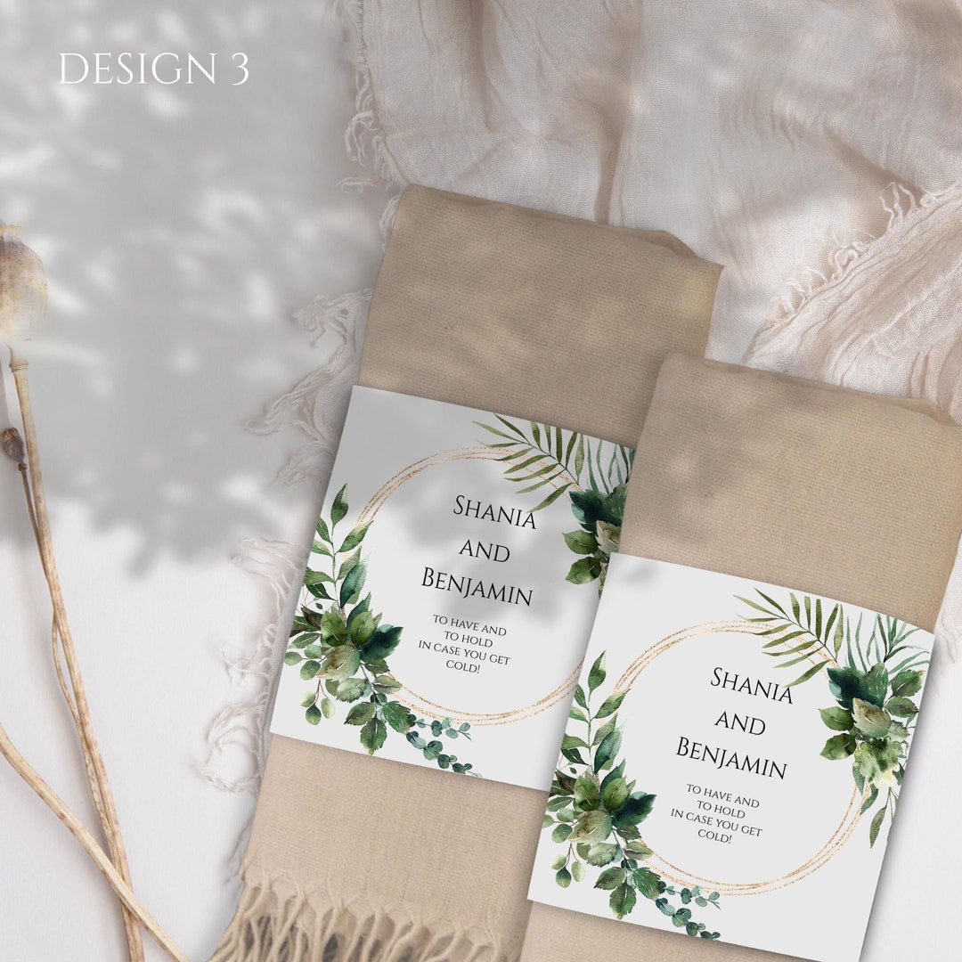 Blanket Labels | Custom Scarf Wrap | Pashmina Labels | Paper Wrap ...