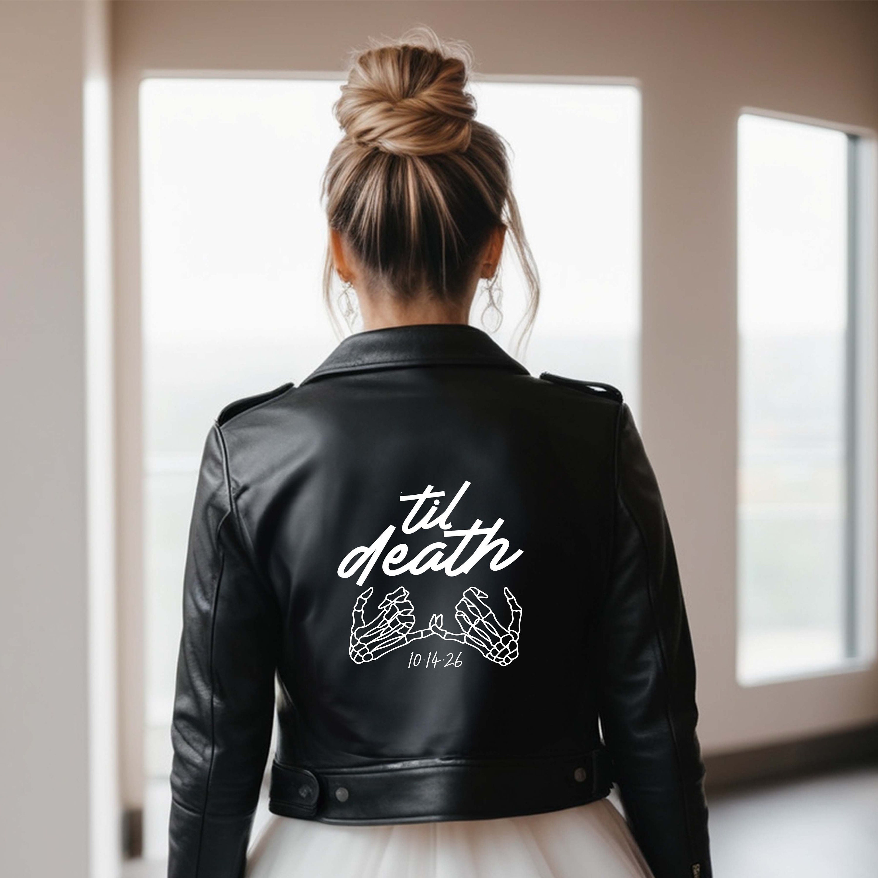 Iron on Jacket Decal | Permanent Vinyl Decals for Denim or Leather ...