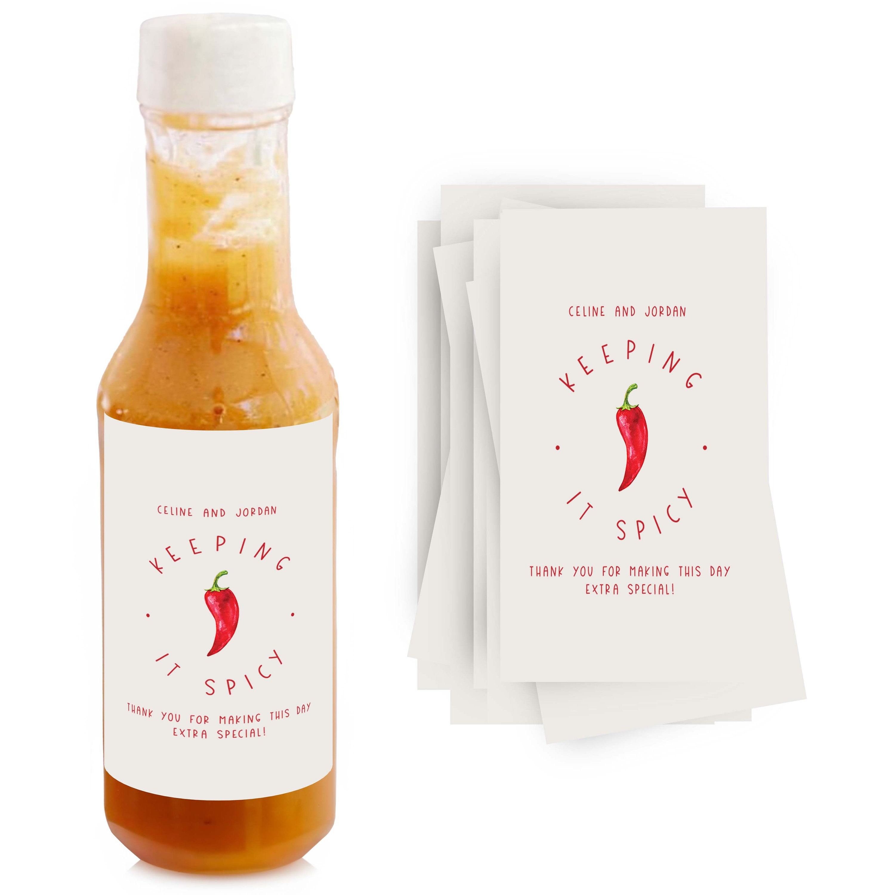 Set of 24 Hot Sauce Labels| Bottle Labels | Custom Labels Stickers ...